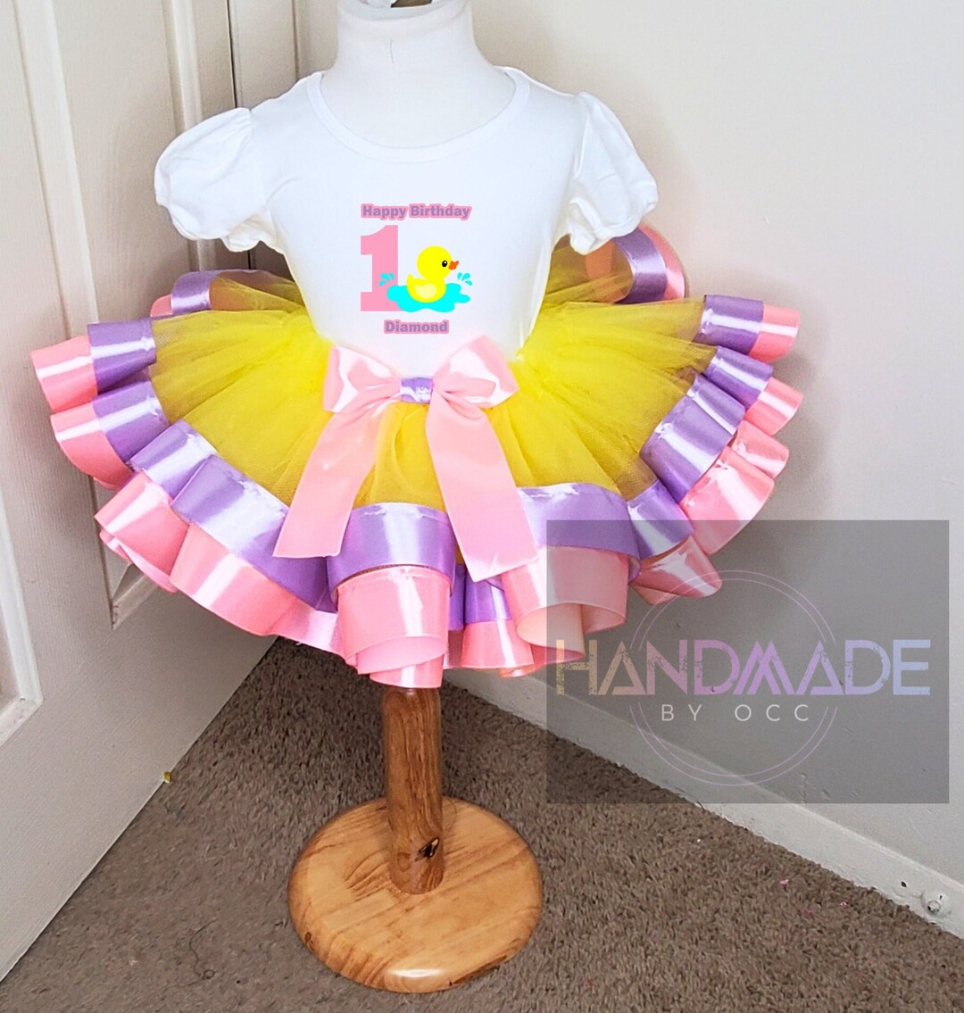 1ST BIRTHDAY Rubber Duck Tutu SKIRT Set With Shirt – Any Age ...