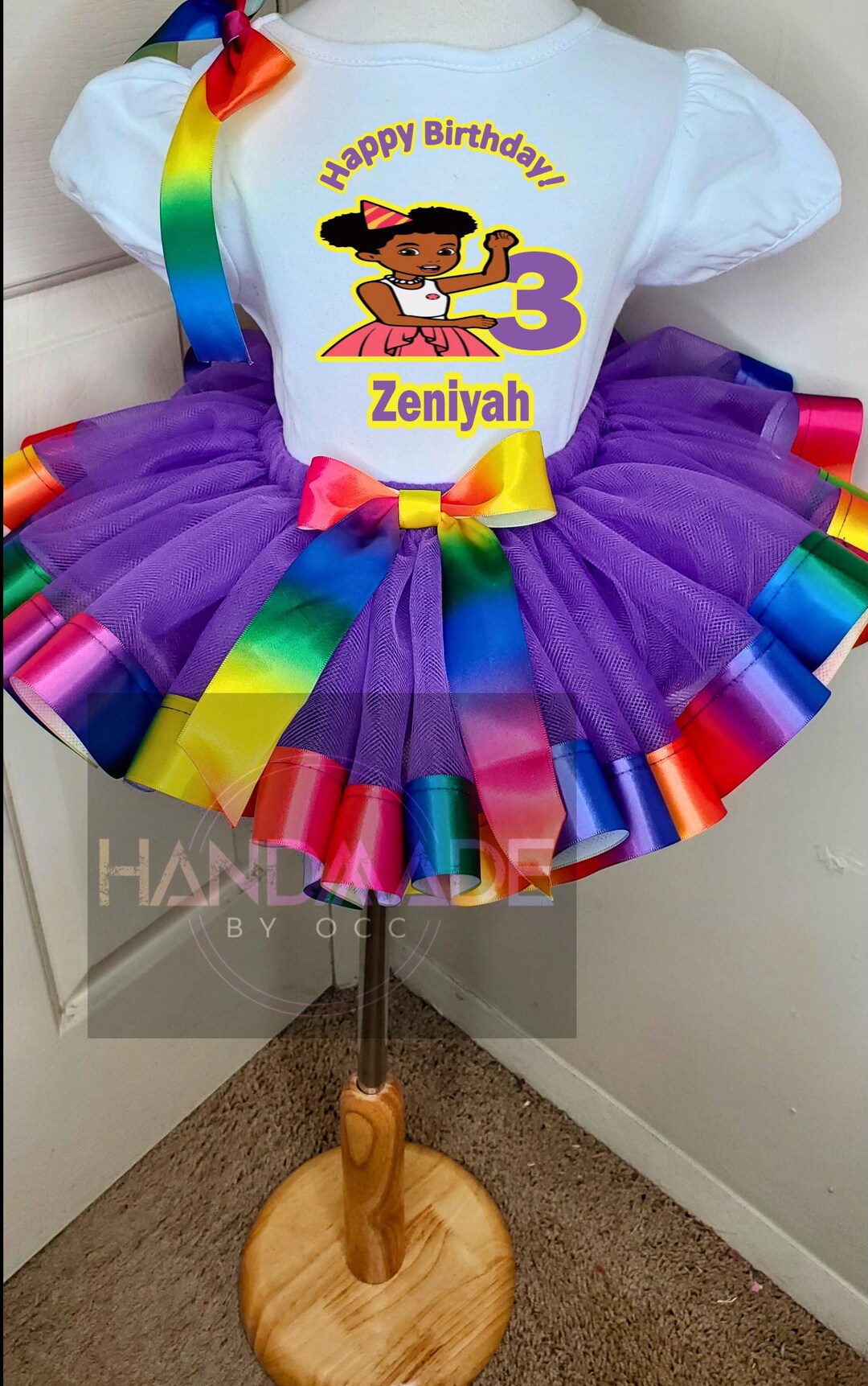 3RD BIRTHDAY OUTFIT - Personalized Birthday Outfit, Tutu Skirt Set With ...