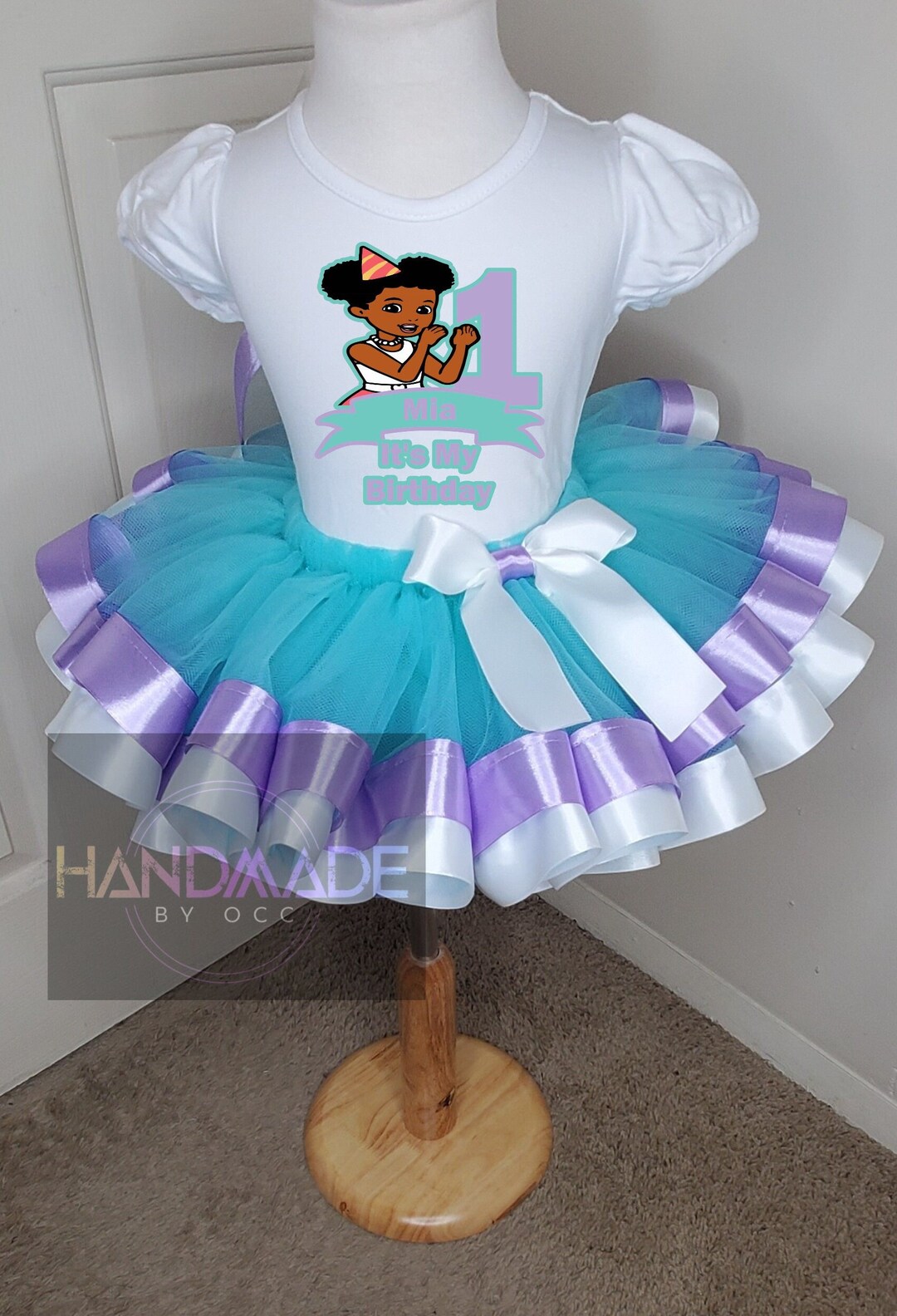 1ST BIRTHDAY OUTFIT Personalized Birthday Outfit, Tutu Skirt Set With ...