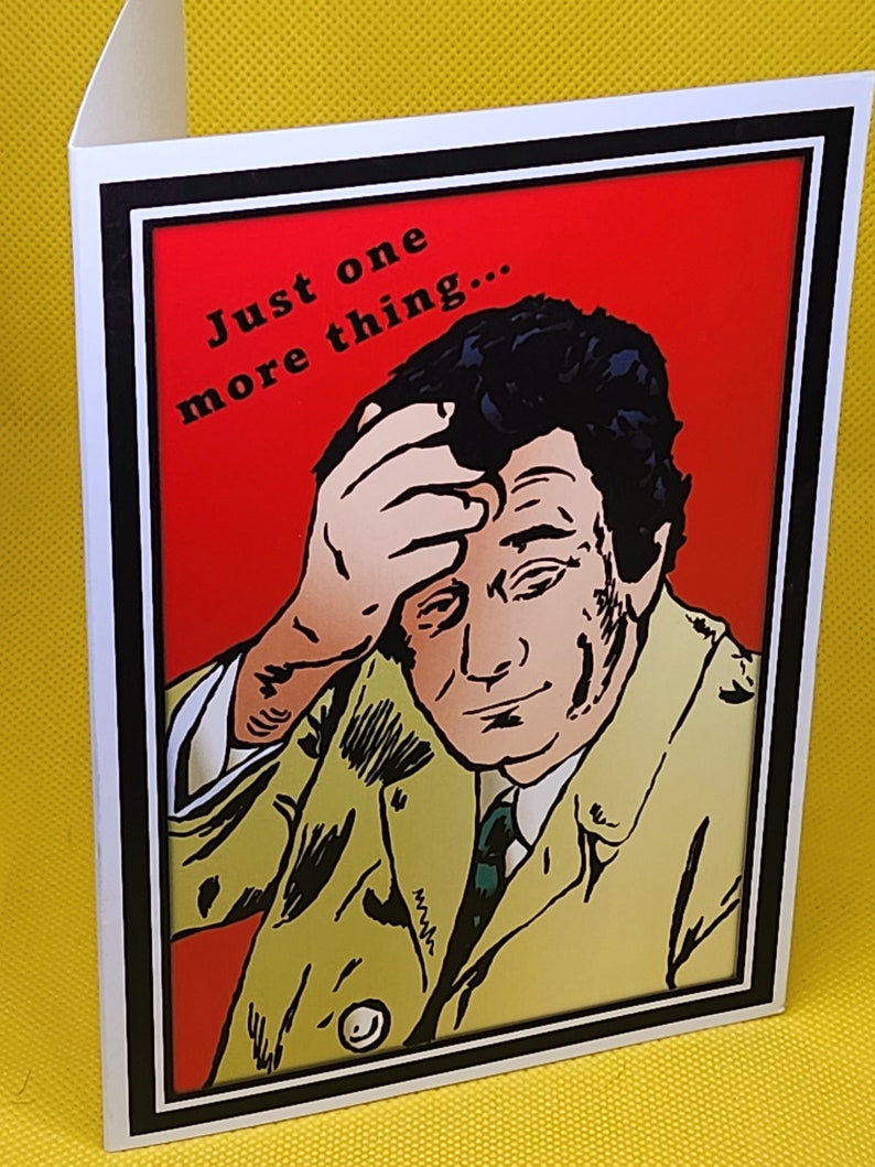 Columbo Birthday Card - Etsy