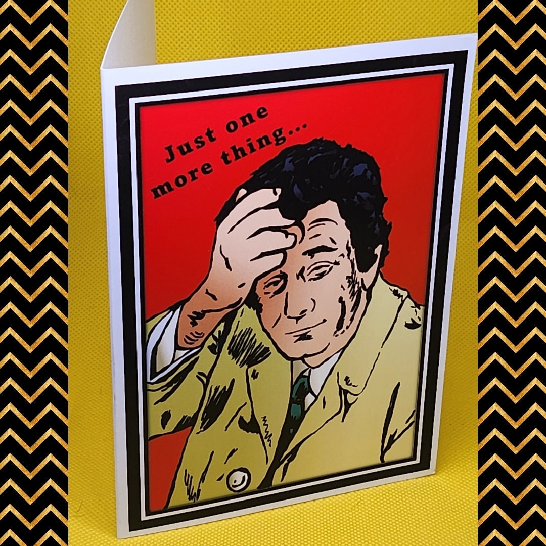 Columbo Birthday Card - Etsy