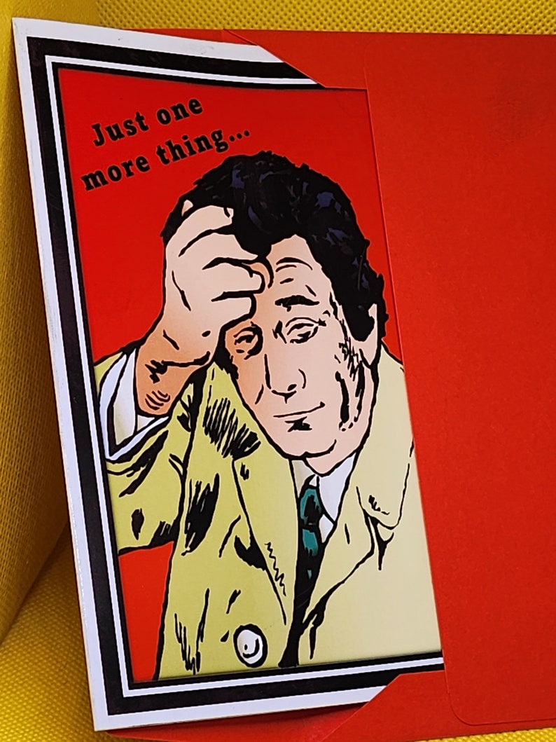 Columbo Birthday Card - Etsy