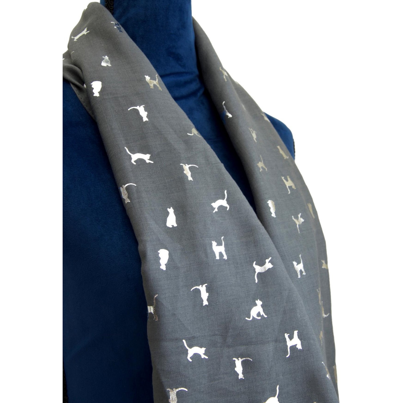 Women Ladies Cat Scarf Cat Foil Print Biccari Neck Scarf | Etsy UK