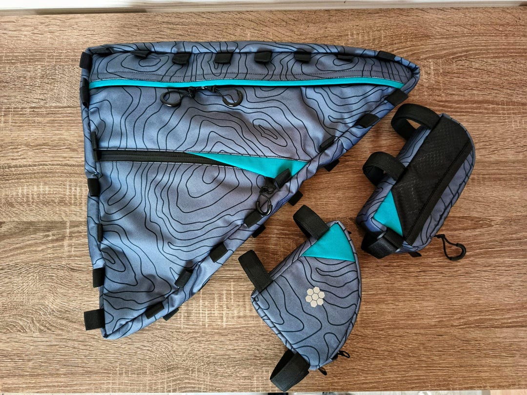 Bicycle Pannier Grey Bag Custom Color\size Frame Bag Set, Cycling Bags ...
