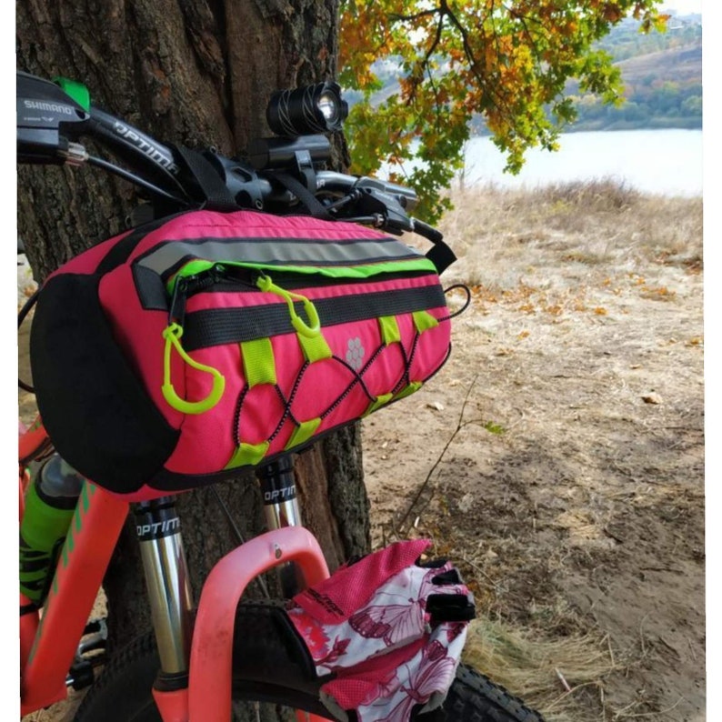 Bicycle Handlebar Bag for Cyclists. Cycling Custom Bag. - Etsy