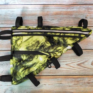 Cycling Bike Bag Gifts, Custom Bike Frame Bag Green, Cycling Bags ...
