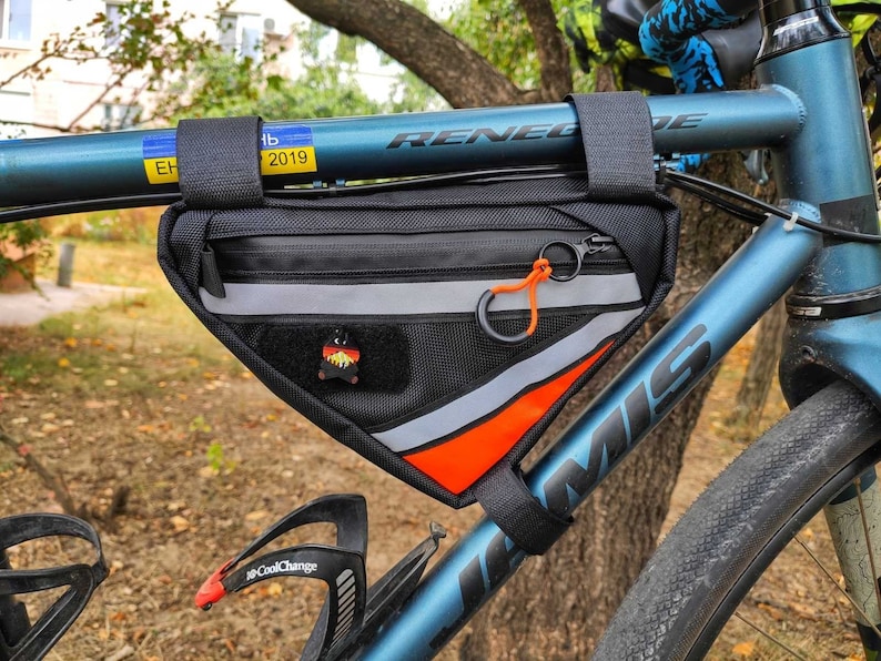 Bike Frame Bag, Small Bike Bag, Bikepack, Cycling Bag, Half Frame Bag ...