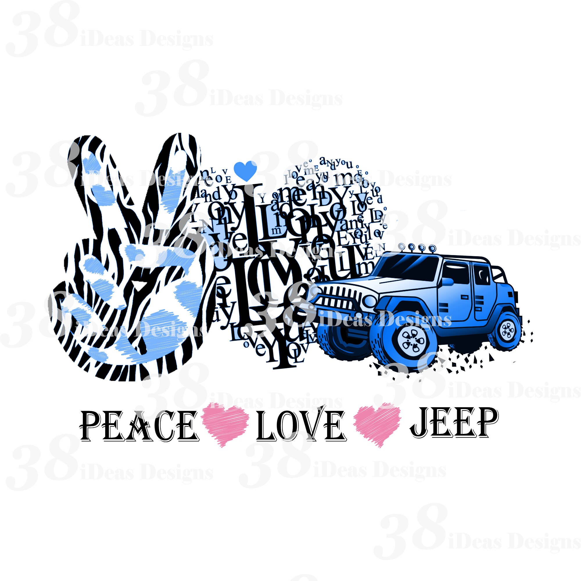 Peace Love Jeep PNG Car Jeep Sublimation Designs Downloads | Etsy
