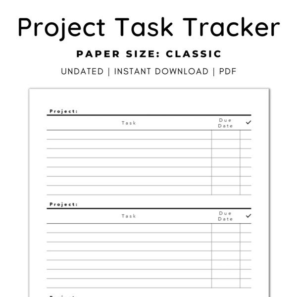 Multi Project Task Tracker - Etsy