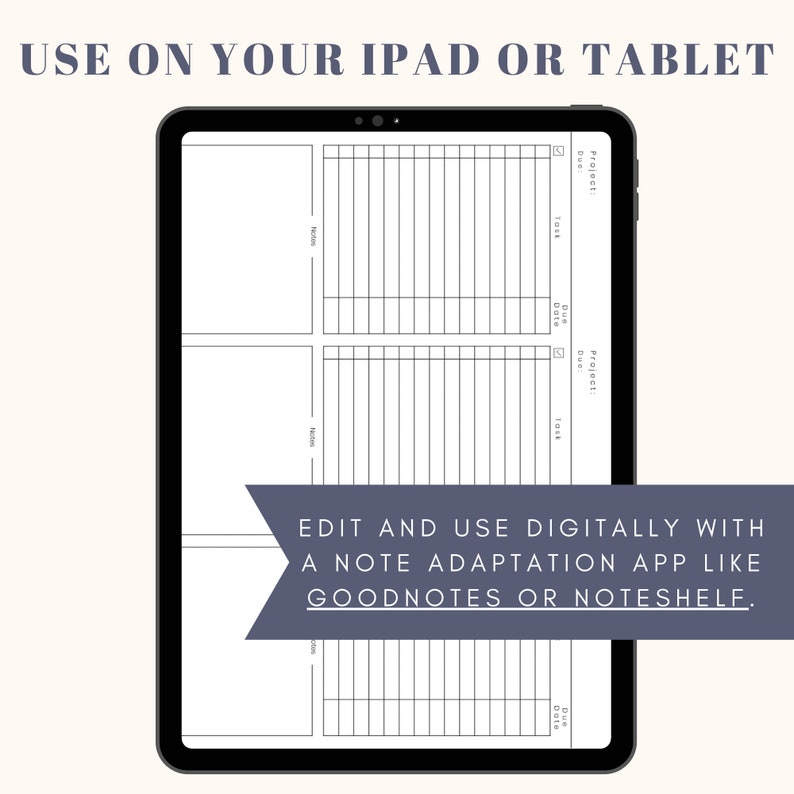 US LETTER Multi-project Task Tracker Project Organizer - Etsy