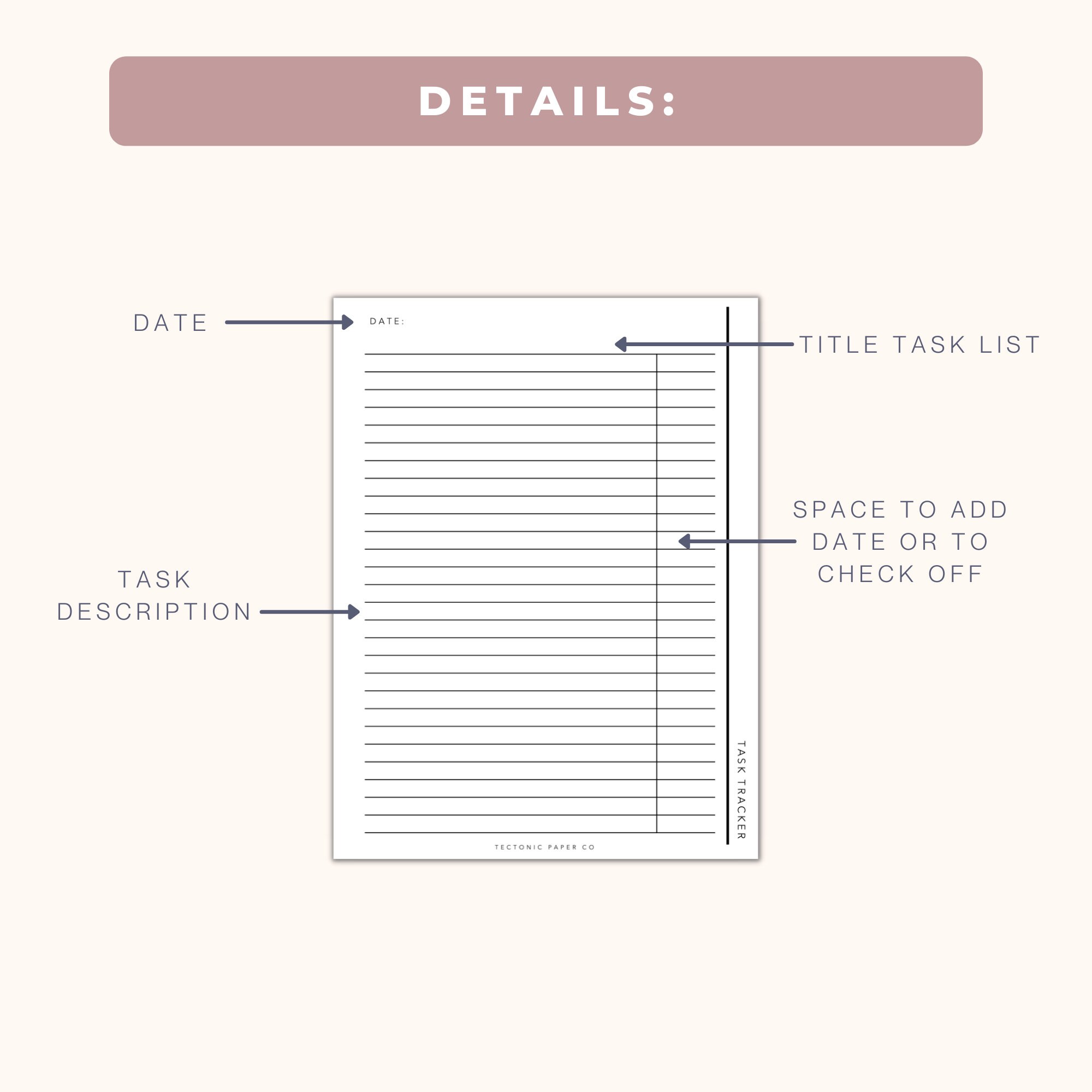 CLASSIC Task Tracker Printable Insert, Digital to Do List Planner PDF ...