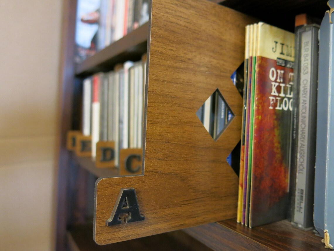 CD Dividers 26 Full Wood Set Wood Dividers Wallnut - Etsy