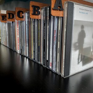 CD Dividers 26 Full Wood Set Wood Dividers Wallnut - Etsy