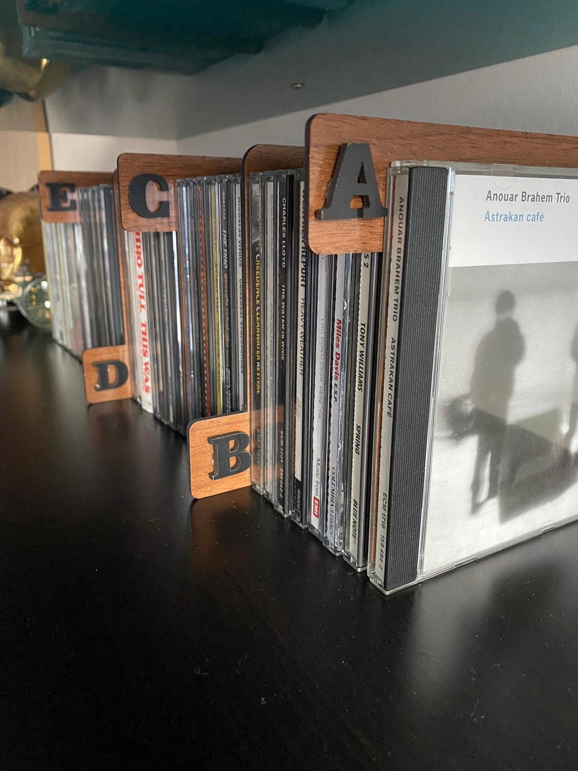 CD Dividers 26 Full Wood Set Wood Dividers Wallnut - Etsy