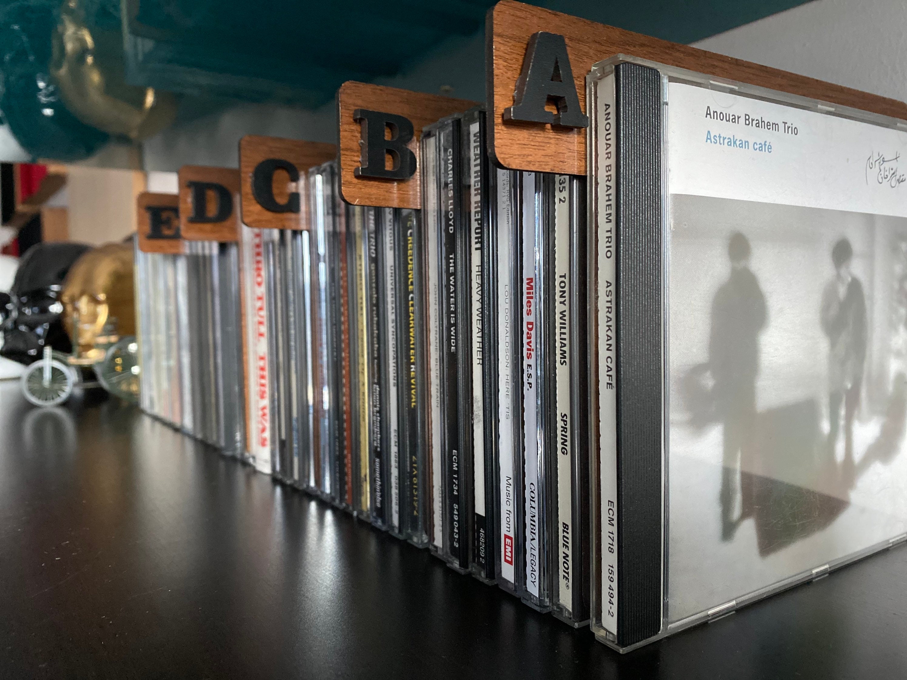 CD Dividers 26 Full Wood Set Wood Dividers Wallnut - Etsy