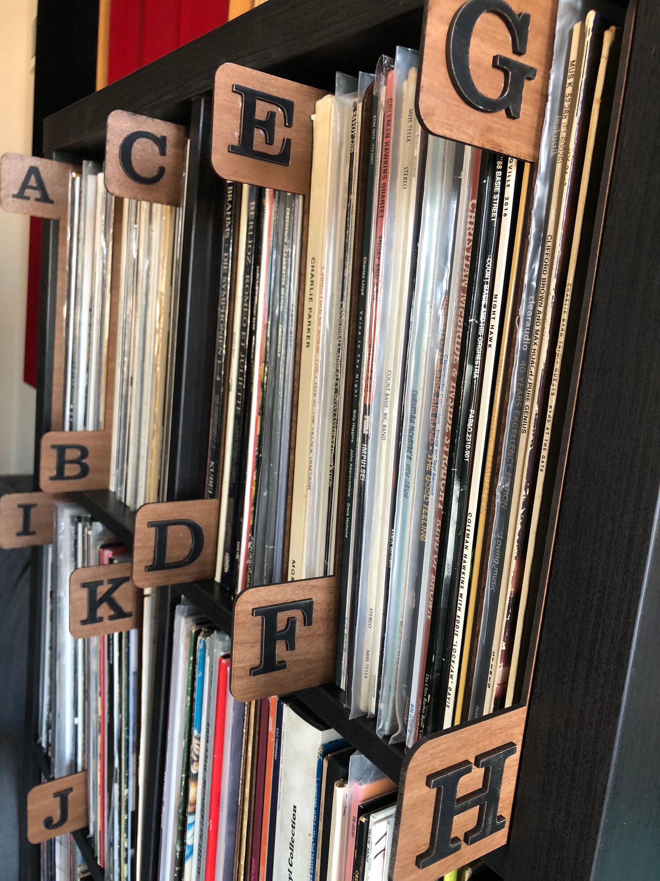 LP Dividers Record Dividers Wood Edition Interchangeable - Etsy