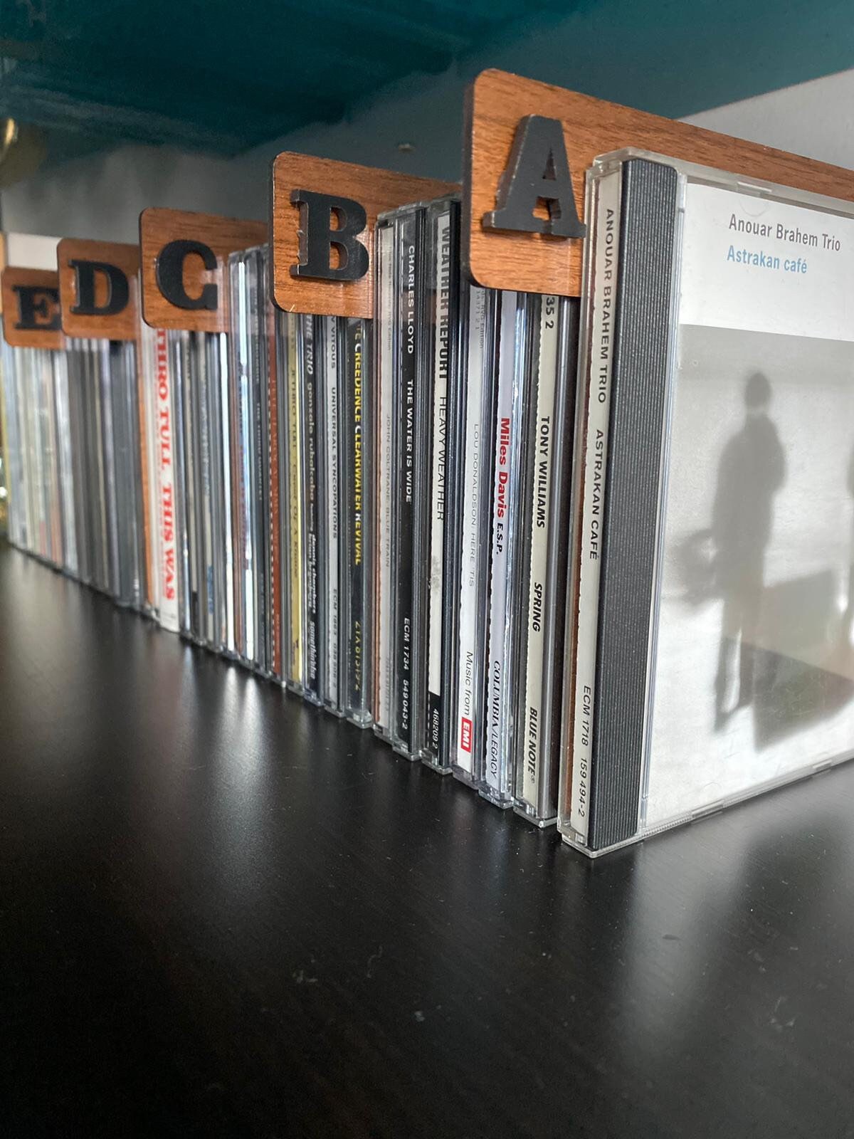 CD Dividers 26 Full Wood Set Wood Dividers Wallnut - Etsy