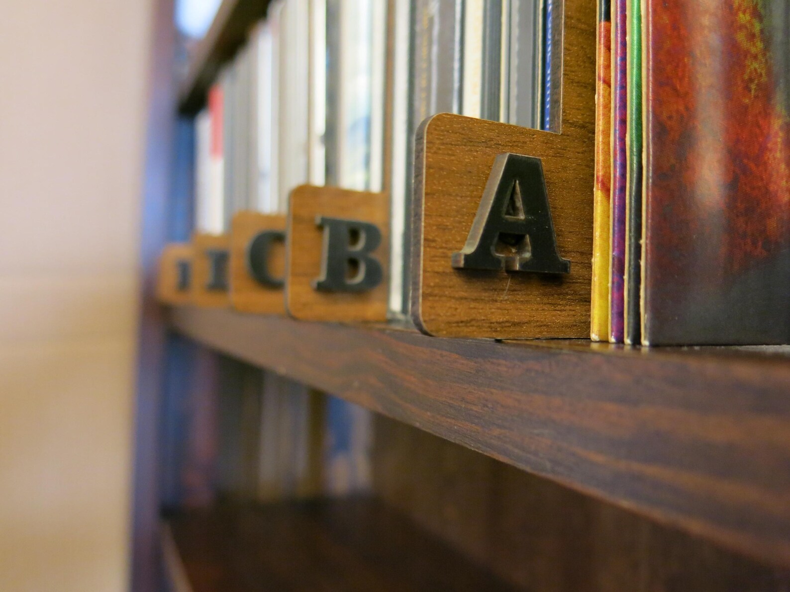 CD Dividers 26 Full Wood Set Wood Dividers Wallnut - Etsy