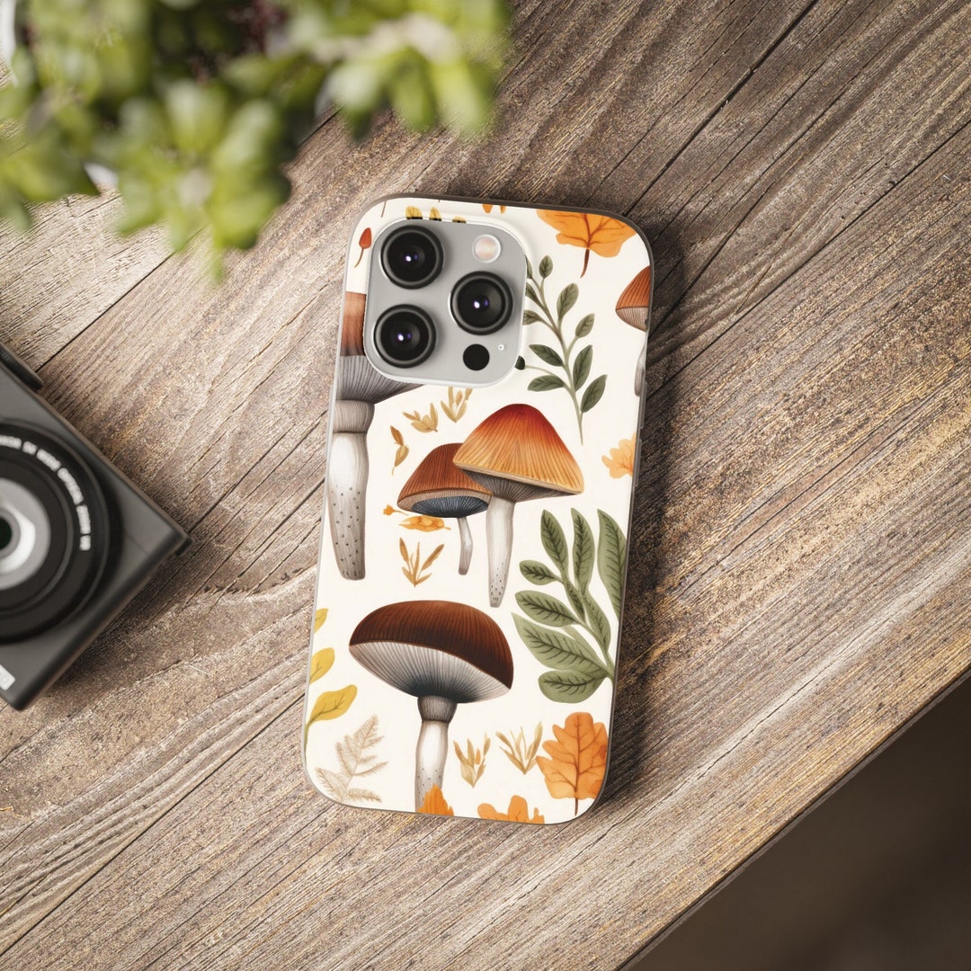 Cottage Core Flexi Cases for iPhone and Samsung Phones, Mushroom Phone ...