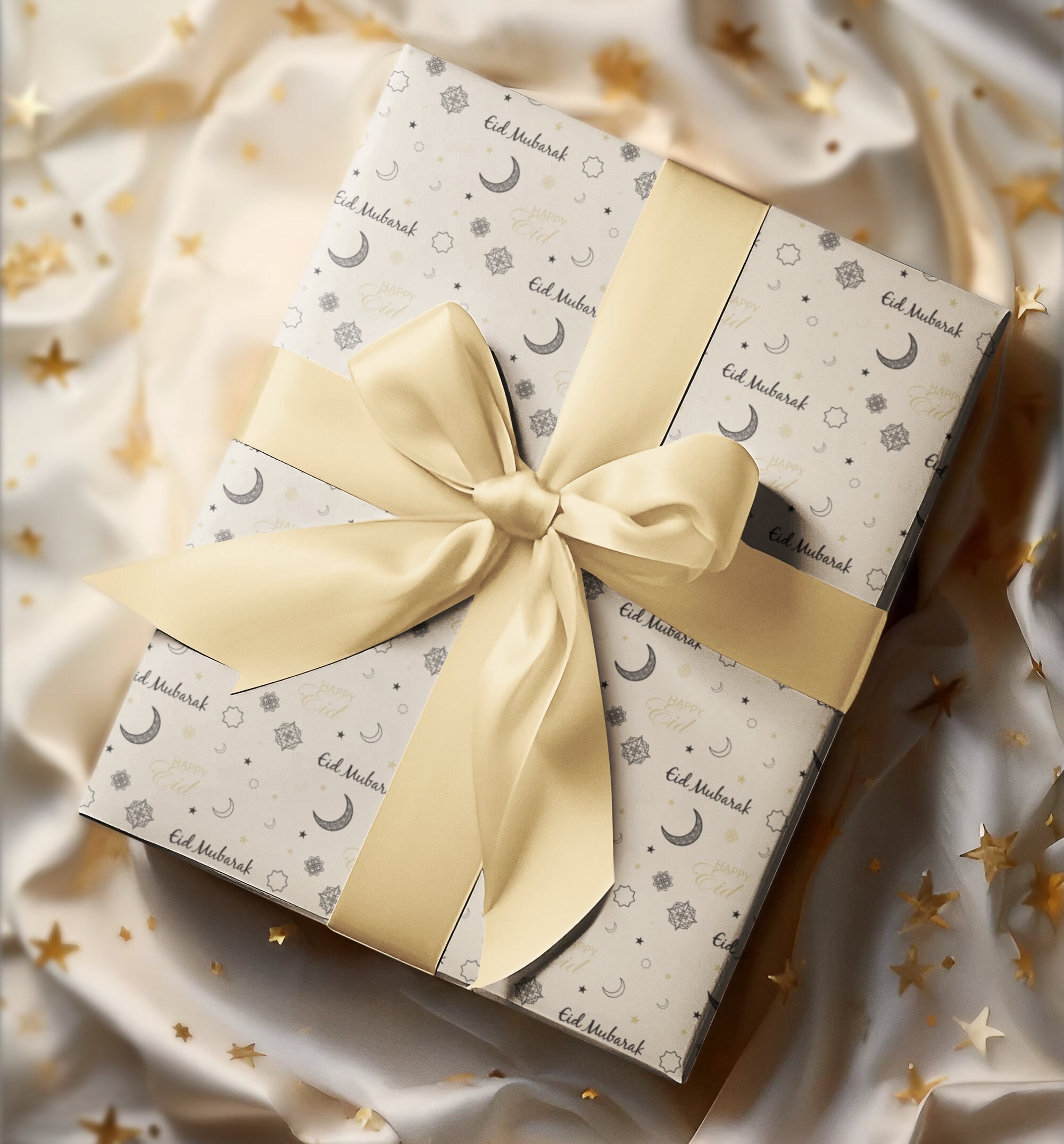 Eid Mubarak Wrapping Papers, Islamic Gift Wrap, Muslim Gifts, Eid Gift ...