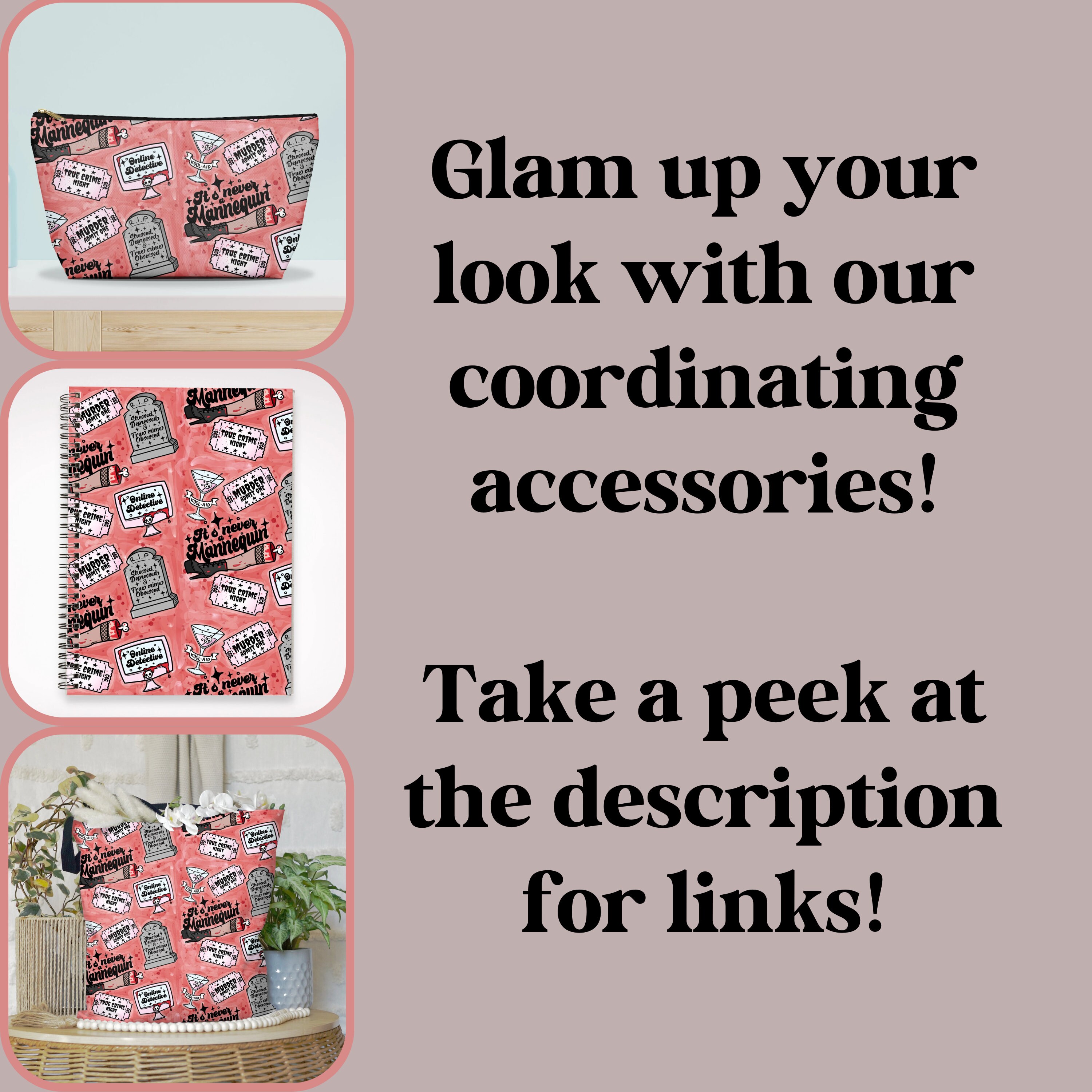 True Crime Tote Bag, True Crime Lover Tote, Travel Bag, Airplane Travel ...