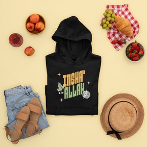 Insha'allah Retro Aesthetic Hoodie, Inshallah Sweater, Hoodie for ...