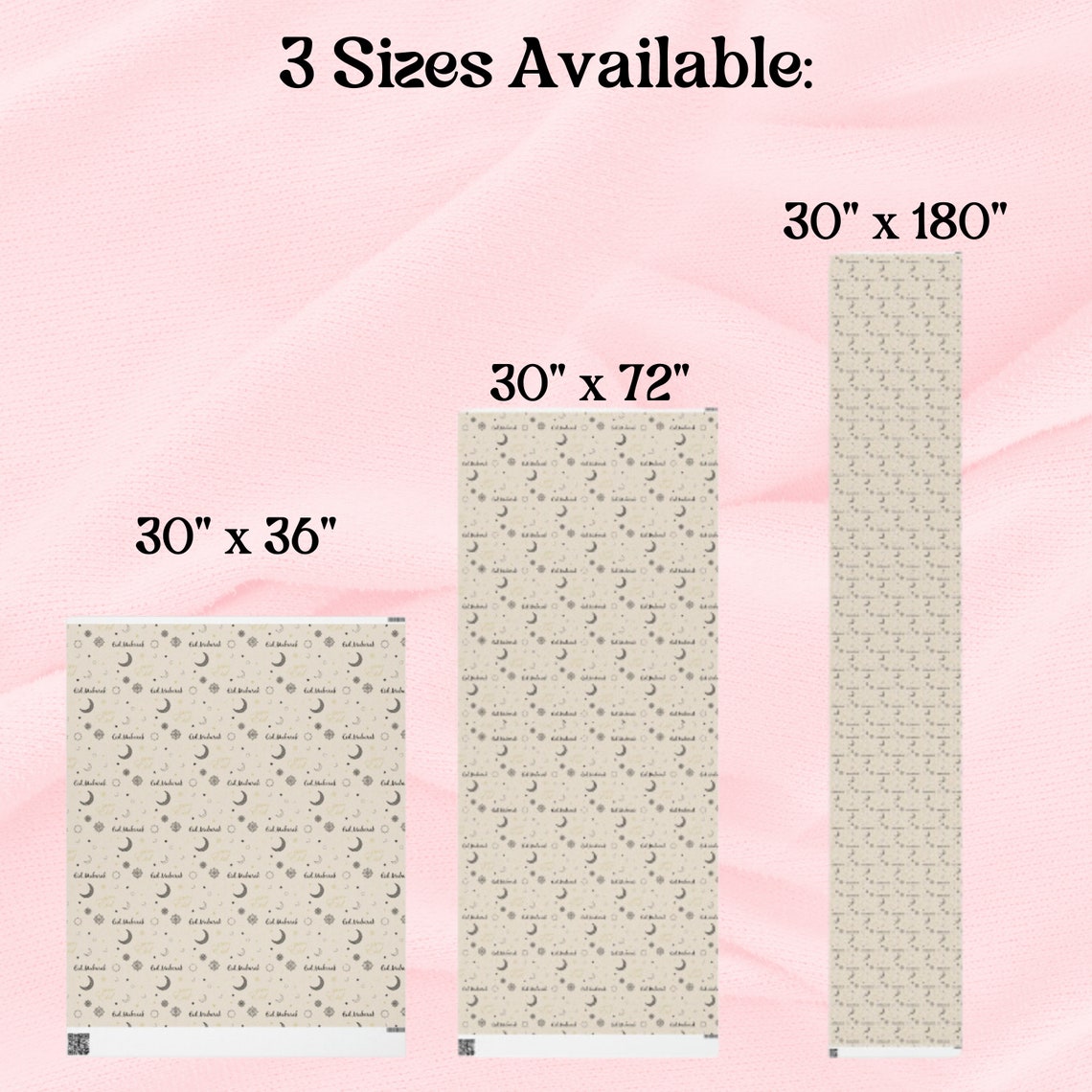 Eid Mubarak Wrapping Papers, Islamic Gift Wrap, Muslim Gifts, Eid Gift ...