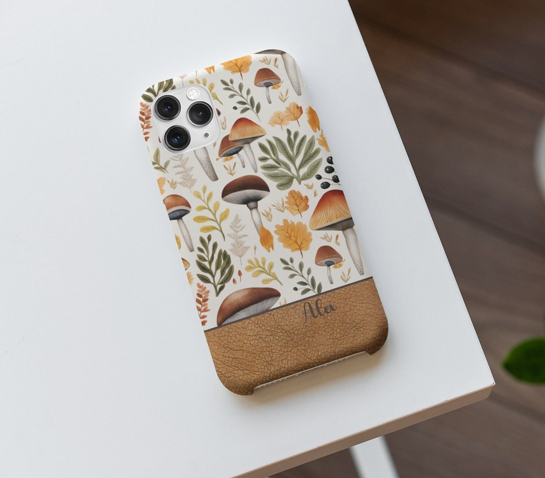 Custom Cottage Core Mushroom Tough Cases for iPhone & Samsung ...