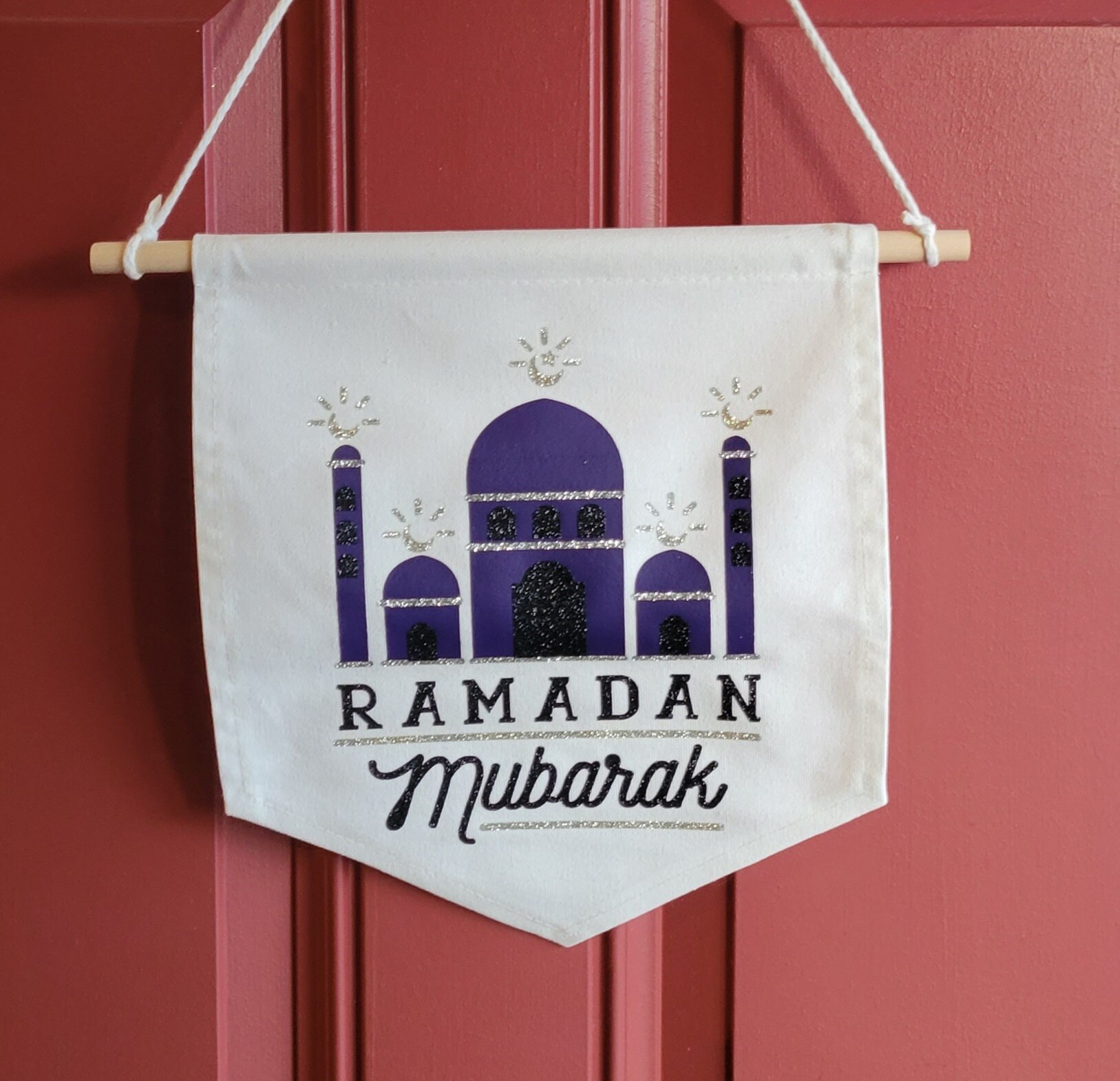 Ramadan Front Door Sign, Ramadan Mubarak Wall Hanging, Ramadan Banner ...