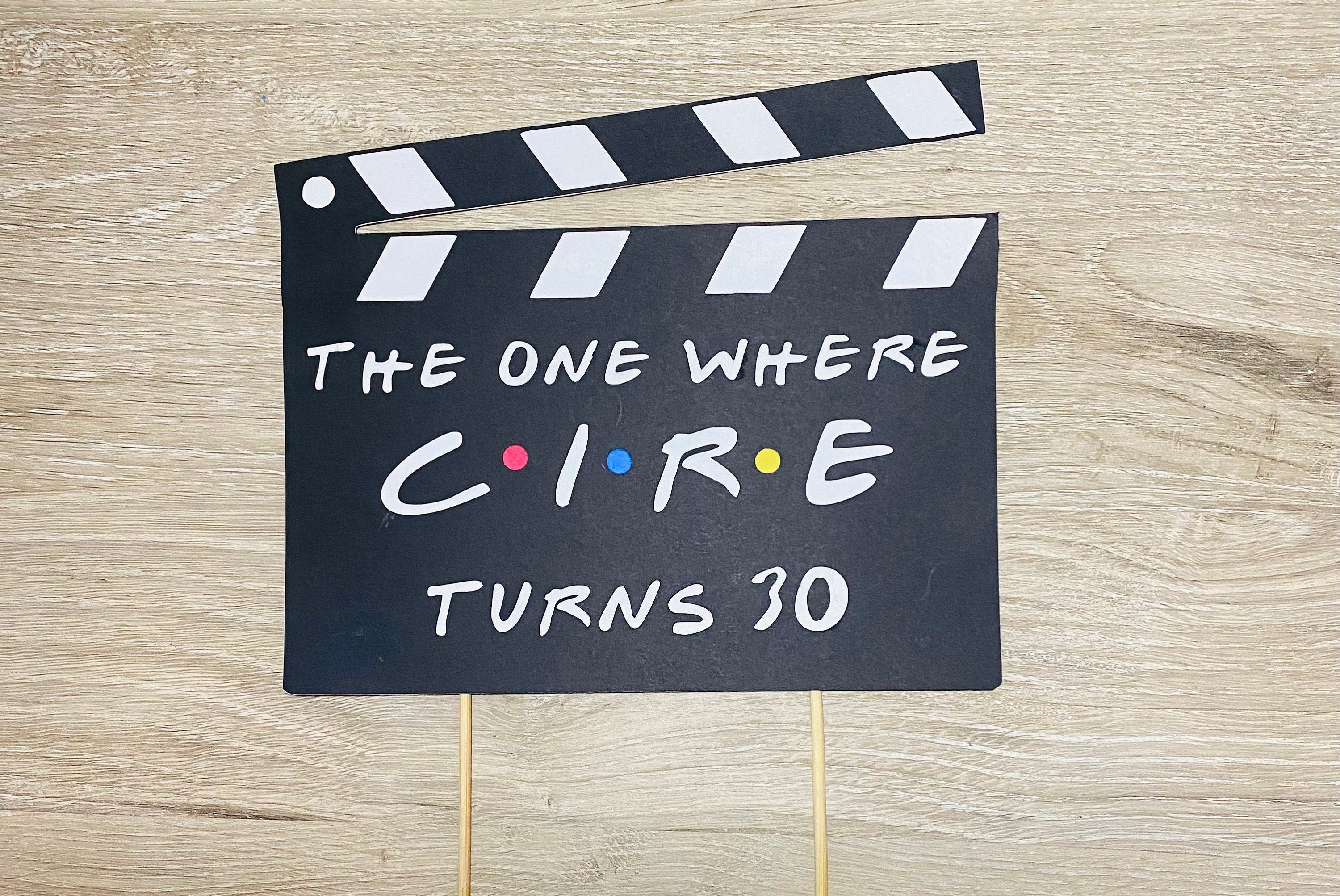 Friends Tv Show Clapperboard Cake Topper / Friends Theme Party - Etsy ...