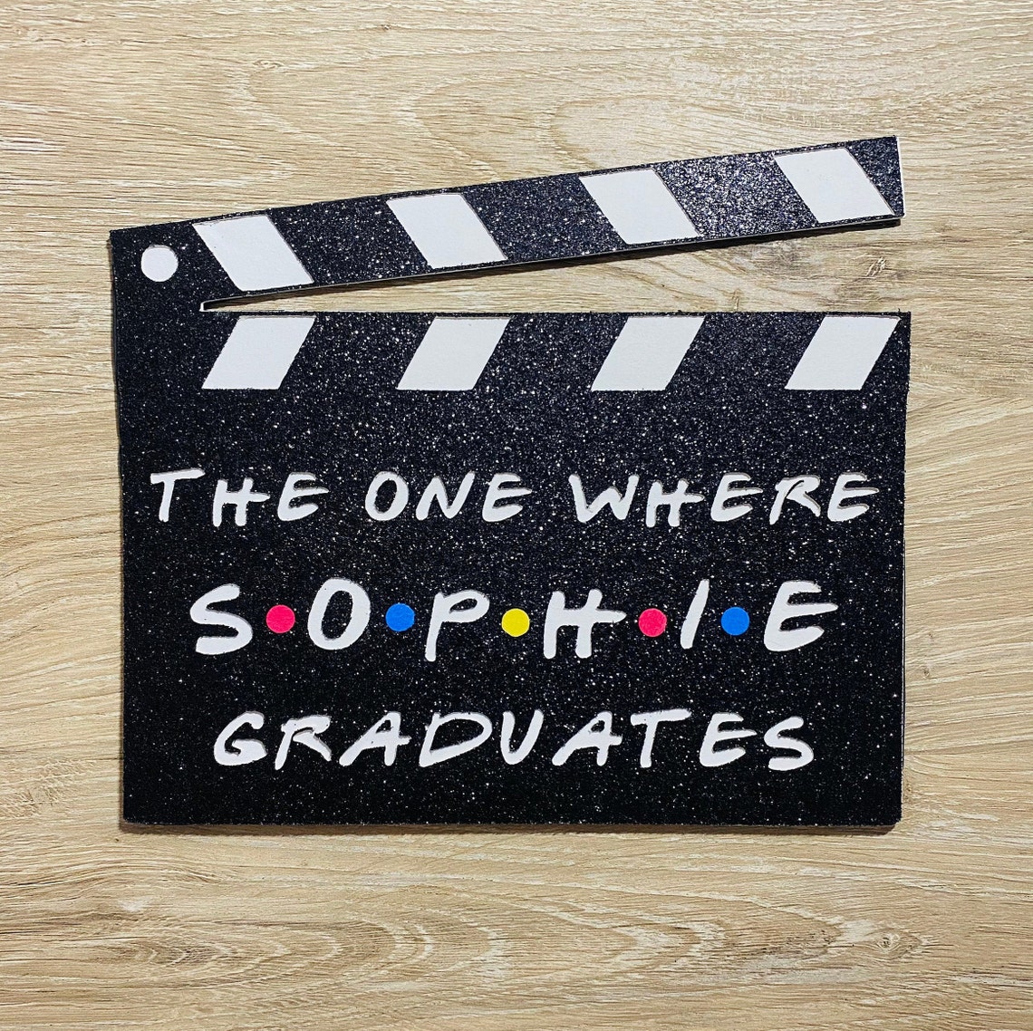 Friends Tv Show Glitter Clapperboard Cake Topper / Friends - Etsy