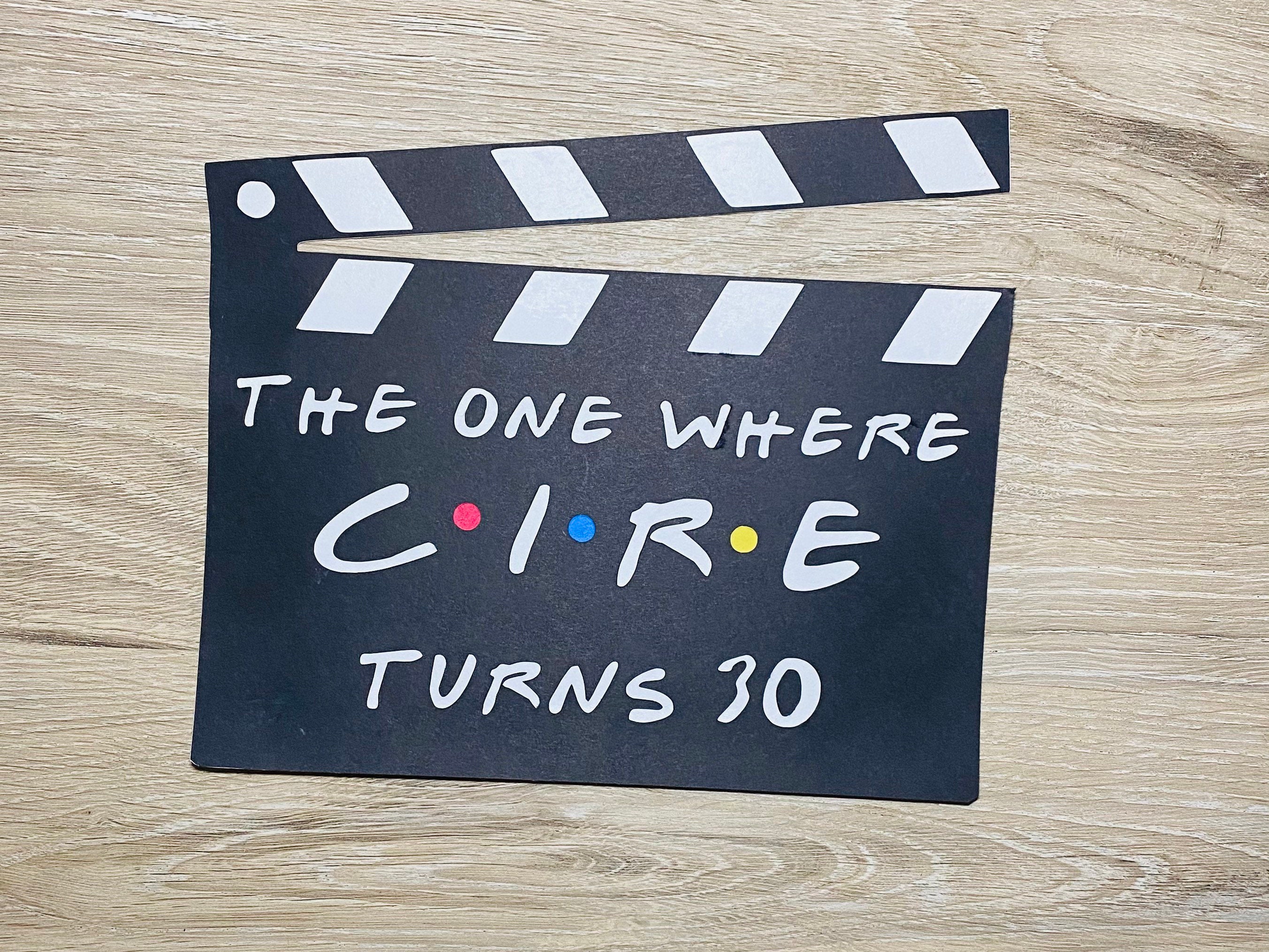 Friends Tv Show Clapperboard Cake Topper / Friends Theme Party | Etsy