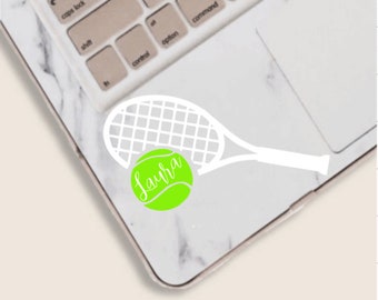 Monogram Tennis Decal - Etsy