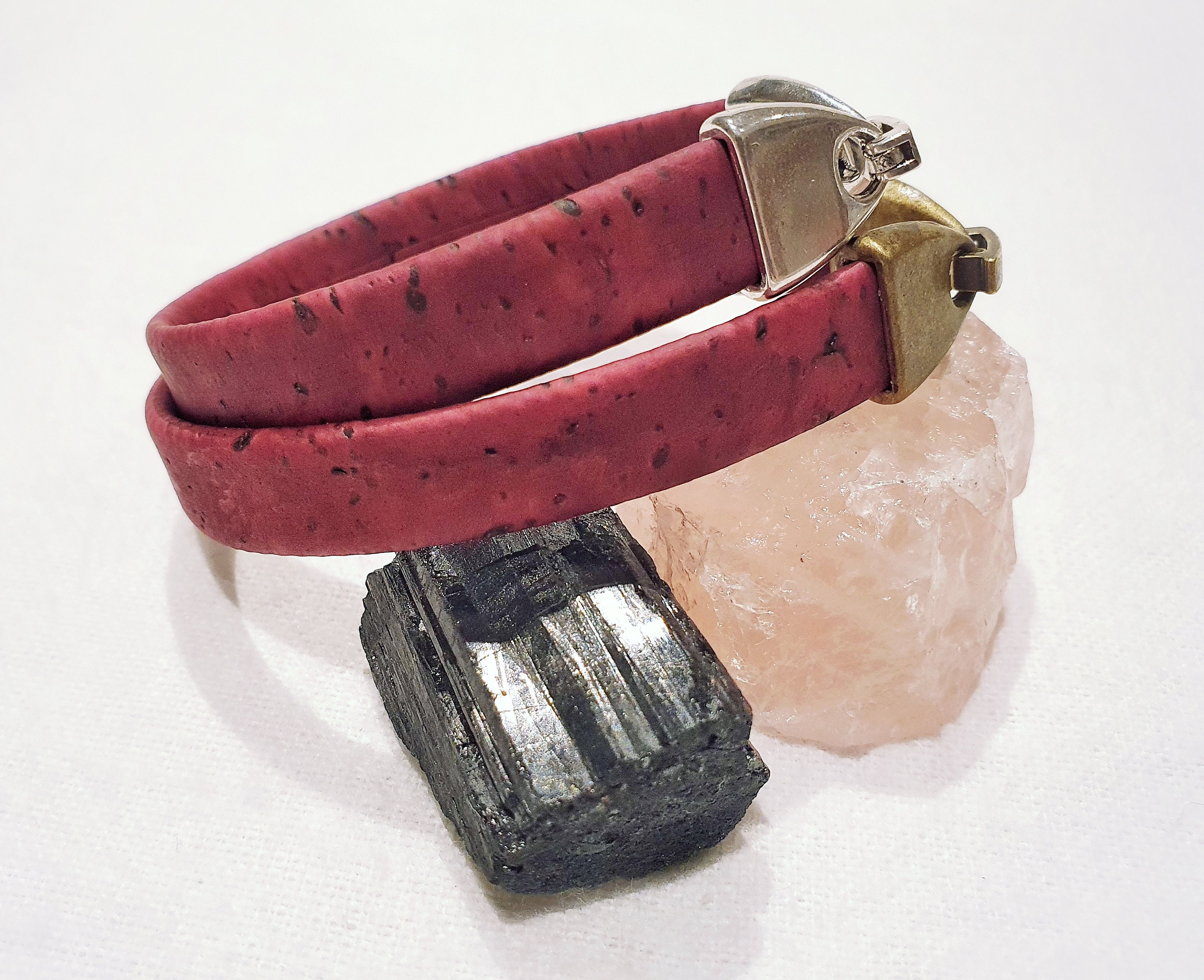 Vegan Bracelet Cork Cruelty-Free Biodegradable Jewellery | Etsy