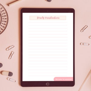 2023 Pink Cute Digital Planner, Goodnotes Planner, Ipad, Notability ...