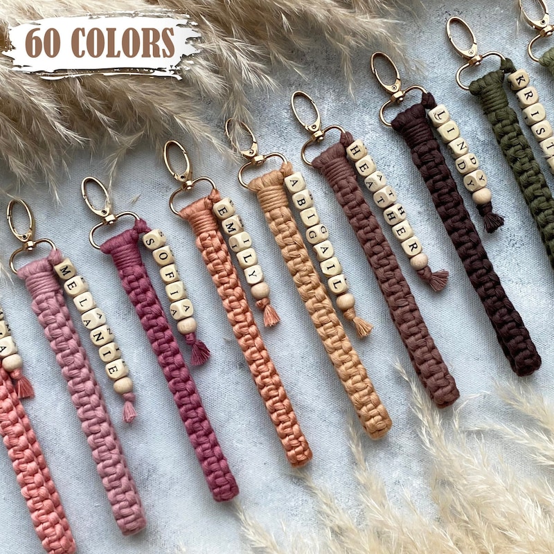 Braided Keychain - Etsy