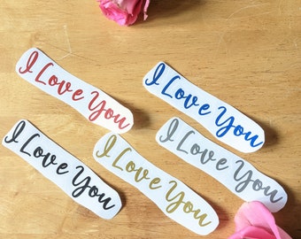 I Love You Label | Etsy