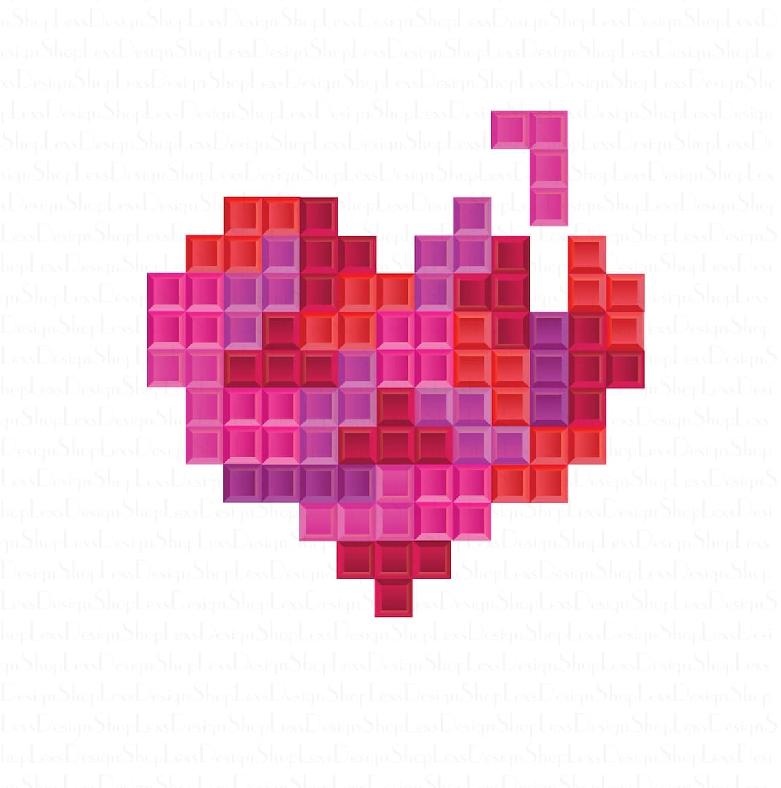 Brick Heart SVG - Dxf - Png - Pdf - Eps -jpg - Etsy