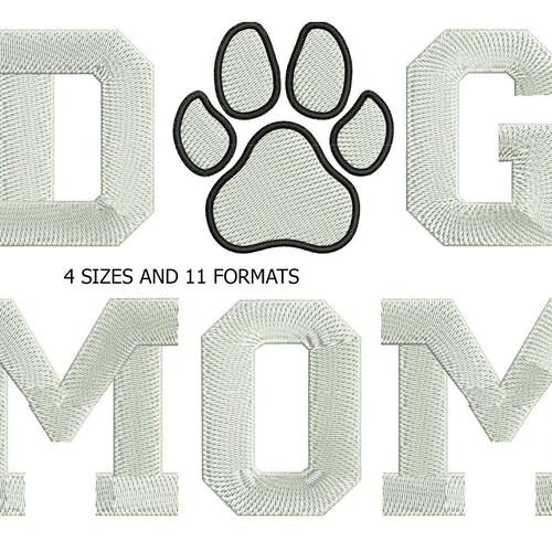 Dog Mom Embroidery Design Instant Download - Etsy