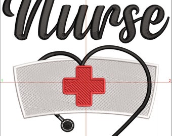 Nurse Heart, Embroidery Design - Etsy