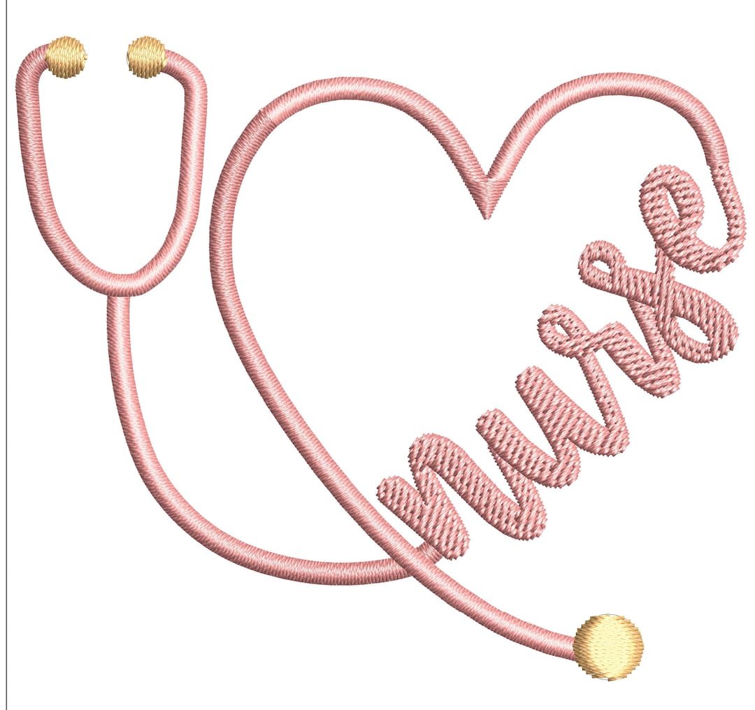 Nurse Heart, Embroidery Design - Etsy