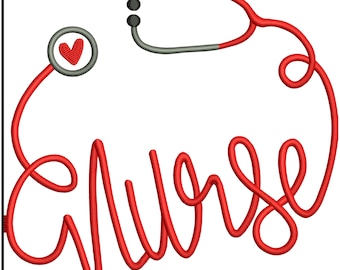 Nurse Heart, Embroidery Design - Etsy