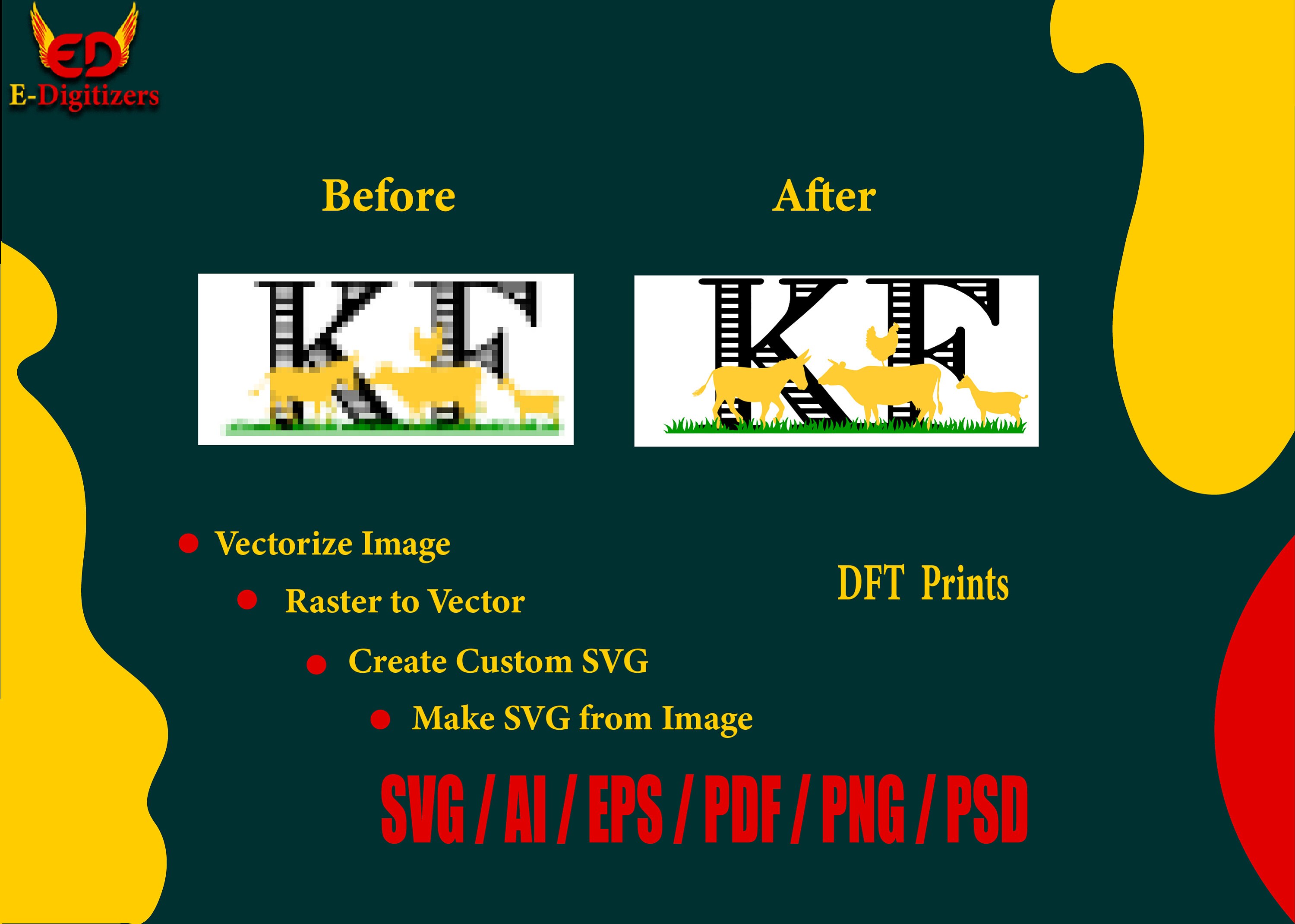 Vectorize Image, Make SVG From Image, Convert Image to Vector Graphic ...
