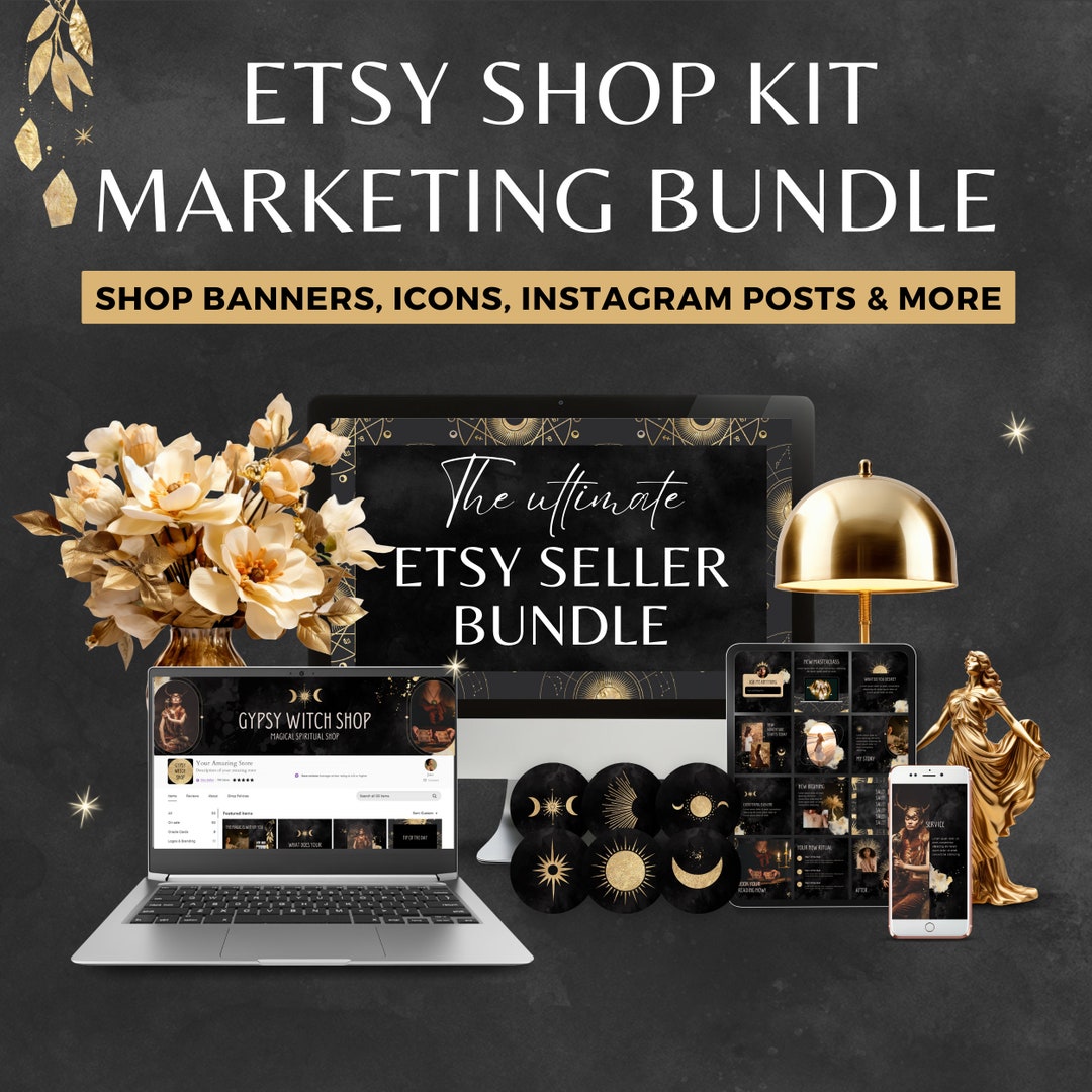 Etsy Shop Kit & Social Media Bundle, Spiritual Instagram and Facebook ...