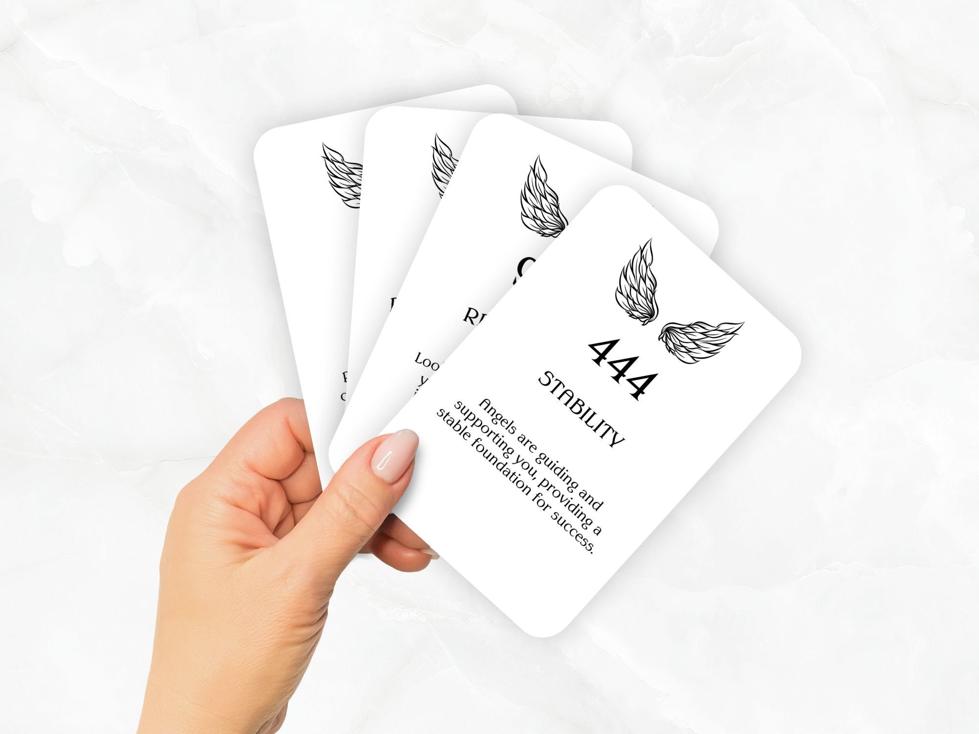 Angel Numbers Oracle Cards, Printable Oracle Card Deck, Spirit Guide ...