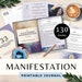 Guided Manifestation Journal, Printable 369 Method Manifesting Planner ...