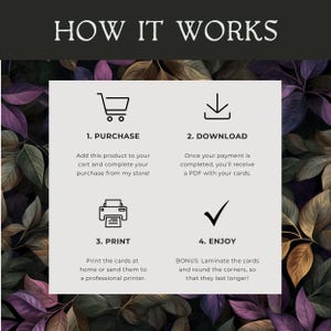 Oracle Deck Crow, Printable Oracle Cards With Mystical Ravens, Dark and ...