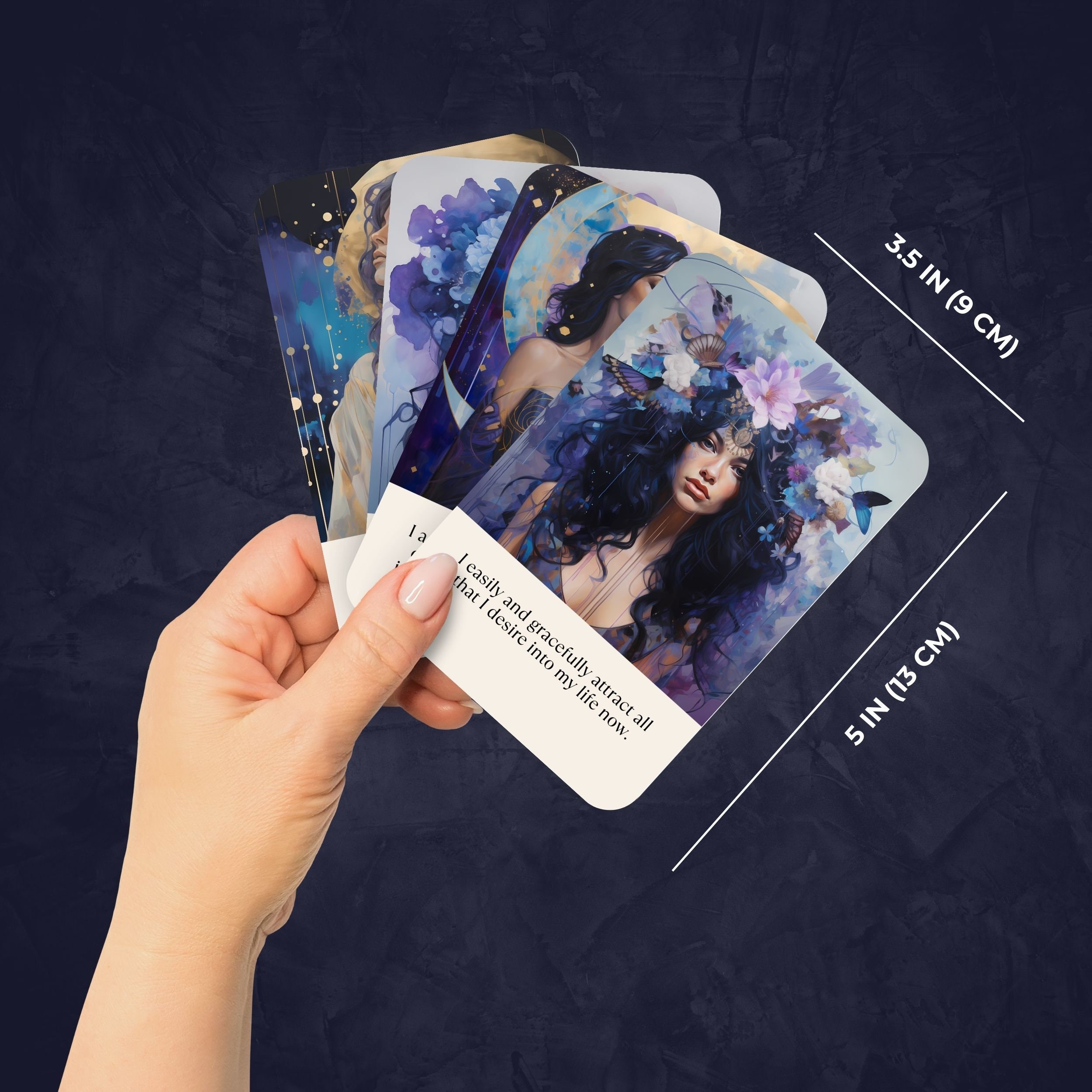 Manifestation Oracle Card Deck, Printable Divine Feminine Cards, Higher ...