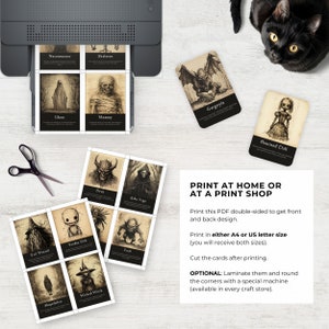 Halloween Oracle Deck With Monsters, Demons & Horror Creatures ...