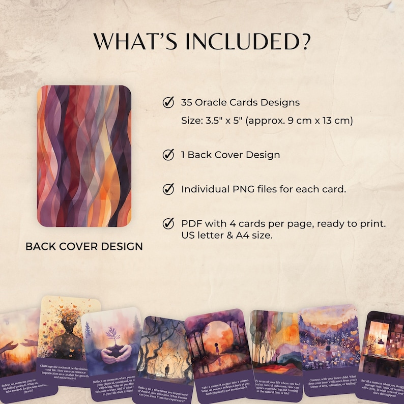 Shadow Work Oracle Card Deck, Printable Cards With Journal Prompts ...